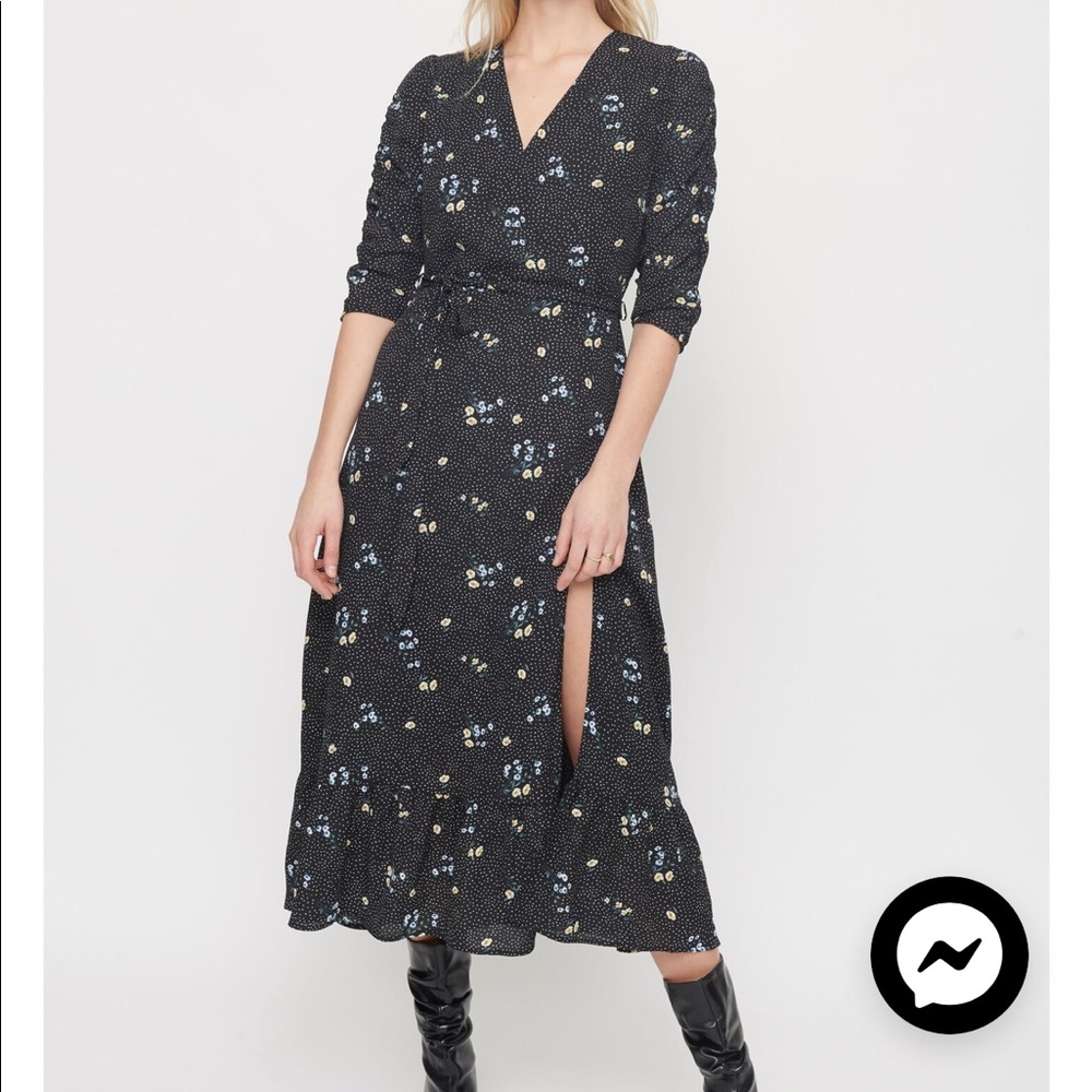 Dynamite Maxi Wrap Dress - Gem